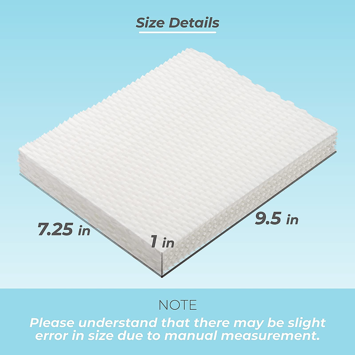 ANTOBLE 4 Pack MD1-0034 Humidifier Wick Replacement Filters Compatible with Vornado EVAP2, EVAP40, EV100, EV200, EVDC300, EVDC500, EVDC505 Evaporative Humidifiers