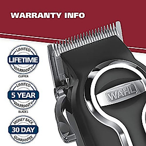 Wahl USA Elite Pro High-Performance Corded Home Haircut & Grooming Kit for Men – Electric Hair Clipper – Model 79602