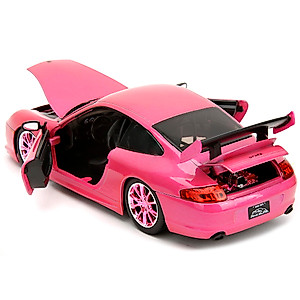 911 GT3 RS Pink Metallic with Pink Wheels Pink Slips Series 1/24 Diecast Model Car by Jada 34847