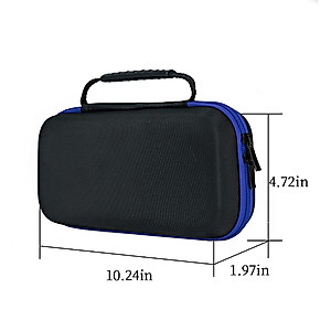 Widfre Carry Case for Nintendo Switch Console & Accessories, Hard Travel Case Compatible with Switch, Portable Carry Case with Handle, Dual Zippers, Bag for Game Storage Accessories