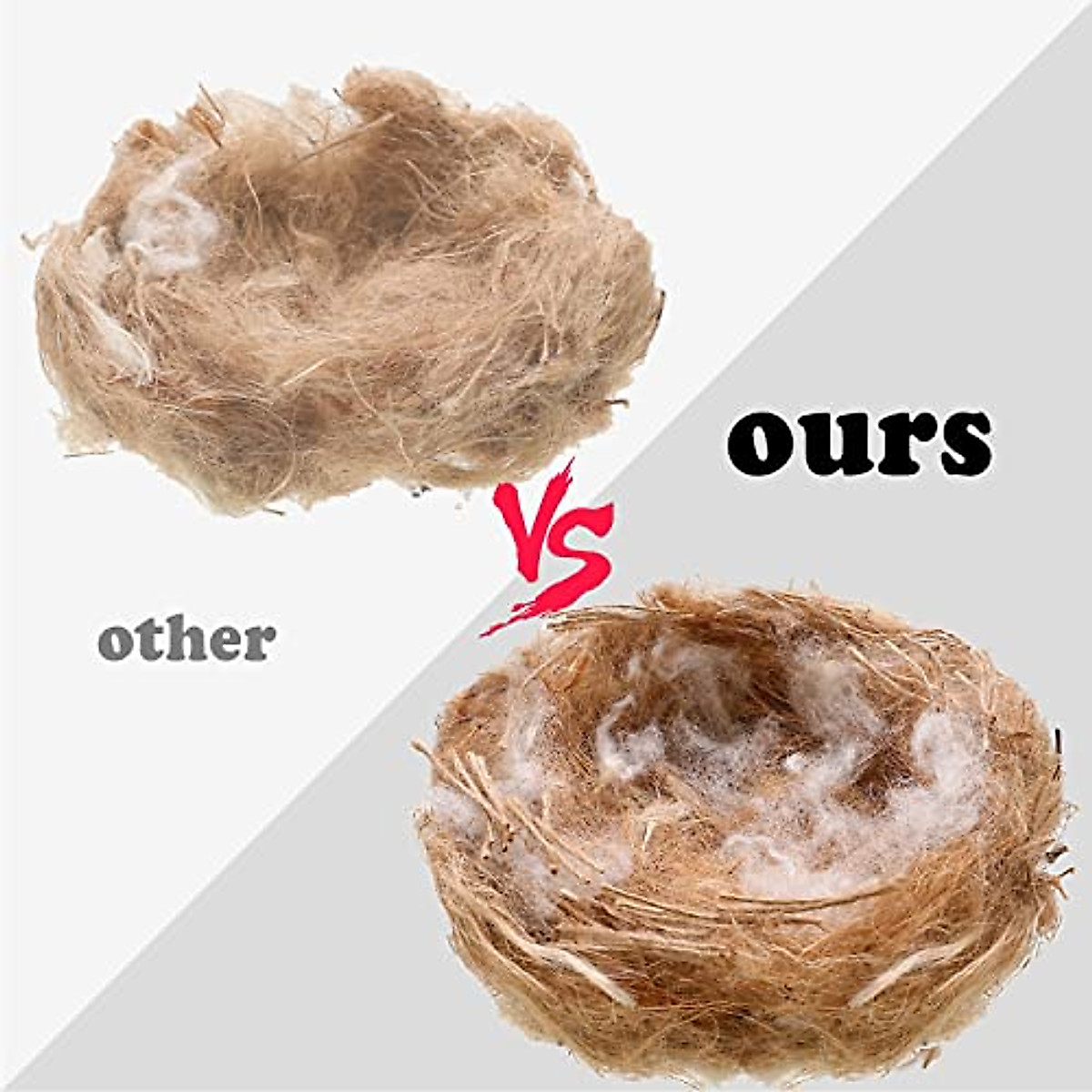 100g/4.23 Oz Mixing Bird Nesting Materials Parakeet Nesting Materials Bird Nest Hideouts for Canary Coconut Winter Small Bird Animals Cages Building Supplies