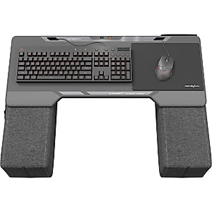 Couchmaster CYCON² Fusion Grey - Couch Gaming USB-Hub Desk for Mouse & Keyboard (for PC, PS4/5, Xbox One/Series X), Ergonomic lapdesk for Couch & Bed
