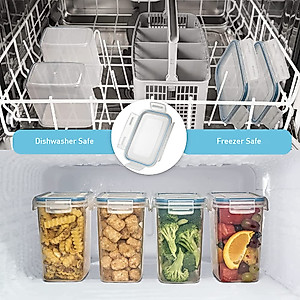 LARGE Airtight Food Storage Containers 30 PC with Lids I Plastic Kitchen & Pantry Organization Containers BPA Free Ideal for Spaghetti, Flour, Rice, Oats, Cereal & Sugar + Marker & Labels