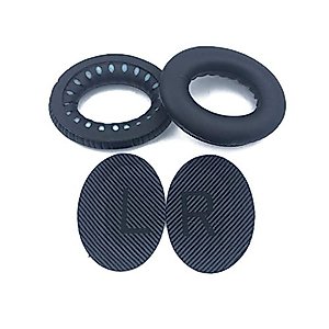 MEIYIN 2Pcs/1Pair Grey Headphone Cushions Replacement Ear Pads Cover for QC35 Headset