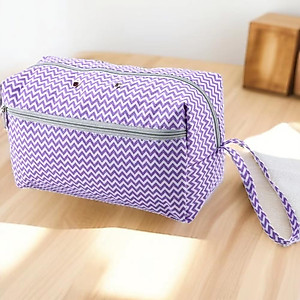 QANYEGN Small Crochet Bag Organizer, Yarn Storage Bag, Portable Crochet Kniing Bag to Organize Kniing Tools and Accessories (Straight L Size)