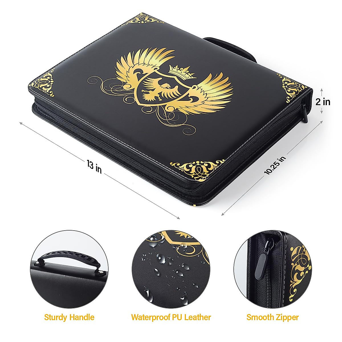 Silph PLC Coin Collection Book Holder for Collectors, Coin Album Binder Storage Box Case for Money Currency Collection Supplies - [300 Coins Pockets+30 Bills Pockets]