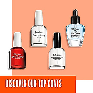 Sally Hansen Insta-Dri®, Clear Top Coat, Quick Dry, Long Lasting, Streak-Free Shine, Clear Nail Polish