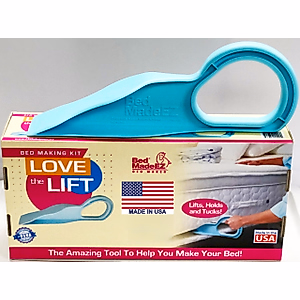 The Original Made in USA| Bed MadeEZ Bed Maker and Mattress Lifter Tool Helps Lift and Hold The Mattress- Can Tuck Sheets or Bed Skirts Alleviating Excess Strain