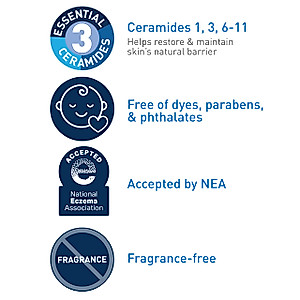 CeraVe Baby Bath Set | 8oz Baby Wash & Shampoo + 8oz Baby Moisturizing Lotion + 3oz Baby Healing Ointment | Fragrance, Parabens, Phthalates, & Tear Free Baby Bath Essentials | Gentle Baby Skin Care