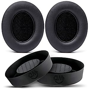 WC Earpads and SweatZ Protective Ear Covers Compatible with Beats Studio 2 & 3, Wired and Wireless | Not for Beats Solo | Black & Black