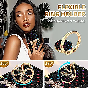 Loheckle for Samsung Galaxy S20 FE Case for Women, Designer Square Cases for Galaxy S20FE Case with Ring Stand Holder and Lanyard, Stylish Bees Luxury Cover for Samsung Galaxy S20 FE 5G 6.5 Inch