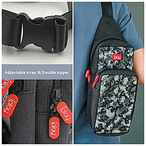 ENFILY Backpack Crossbody Travel Bag Compatible for Nintendo Switch/Switch OLED & Accessories, Nylon Waterproof Portable Shoulder bags, Carrying Case with Glass Screen Protector