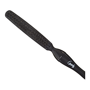 Goody Shine On Boar Edge Brush, Boar Bristle Hair Brush with Long Sectioning Tail, Smoothens Fly-Aways, Use as a Styling Brush, Hair Brush for All Hair Types, Textures & Styles, Black