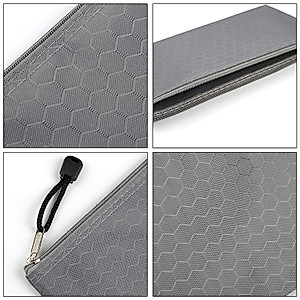 Sailing-go 6 Pieces 6 Colors Zipper Waterproof Bag Pencil Pouch for Cosmetic Makeup Bills Office Supplies Travel Accessories and Daily Household Supplies