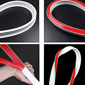 OUEEGER Collapsible Shower Water Guard 39 Inch, Shower Threshold Water Dam, Shower Water Stopper for Bathroom Kitchen Bathtub