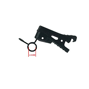 Canfon ABS Plastic Lavalier Microphone Tie Clip for Rode Lavalier GO, SmartLav + Lapel Microphone Lavalier Lapel Microphone, Pack of 2 (4.5mm)