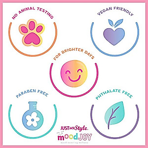Just My Style MoodJoy Happi Birdi Happiness Beauty Set by Horizon Group USA, Mood-Boosting Wellness Kit, Self-Care Kit, Mindfulness Journal, Facial Sheet Mask, Body Mist Spray, Clean Beauty Products