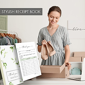Simplified Thank You Receipt Book for Small Businesses - Aesthetic and Easy to Use Receipt Pad - The Perfect Business Supplies That Helps You and Your Happy Clients to Stay Organized