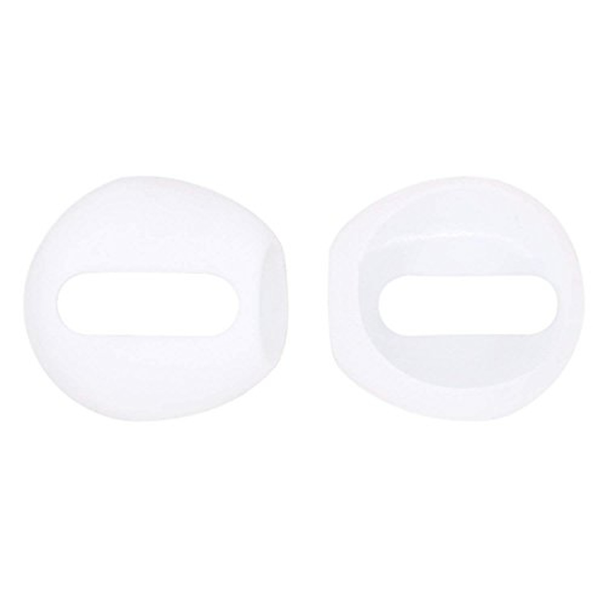 4 Pair Ear Tips Silicone Cover Compatible with AirPods, 2X Super Thin Eartips [Fit in Case] & 2X Anti-Drop Sports Ear Hook Gel [Protective & Great Noise-Isolation], White Black