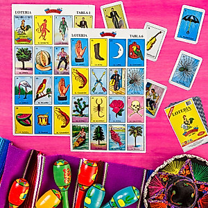 Needzo Don Clemente Autentica Loteria Mexican Bingo, Colorful and Educational Cards (Regular)