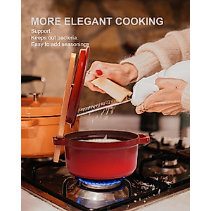 Dutch Oven Pot Lid Holder - Convenient Kitchen Accessory for Dutch Ovens and Cast Iron Skillets - Keep Your Lids Handy (an odd one)