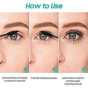 Tubing Mascara Smudge-Proof & Waterproof - Long-Lasting Mascara for Length and Volume, Curling Eyelashes, No Flaking and No Clumping, Cruelty Free and Vegan, Black (Pack of 1)