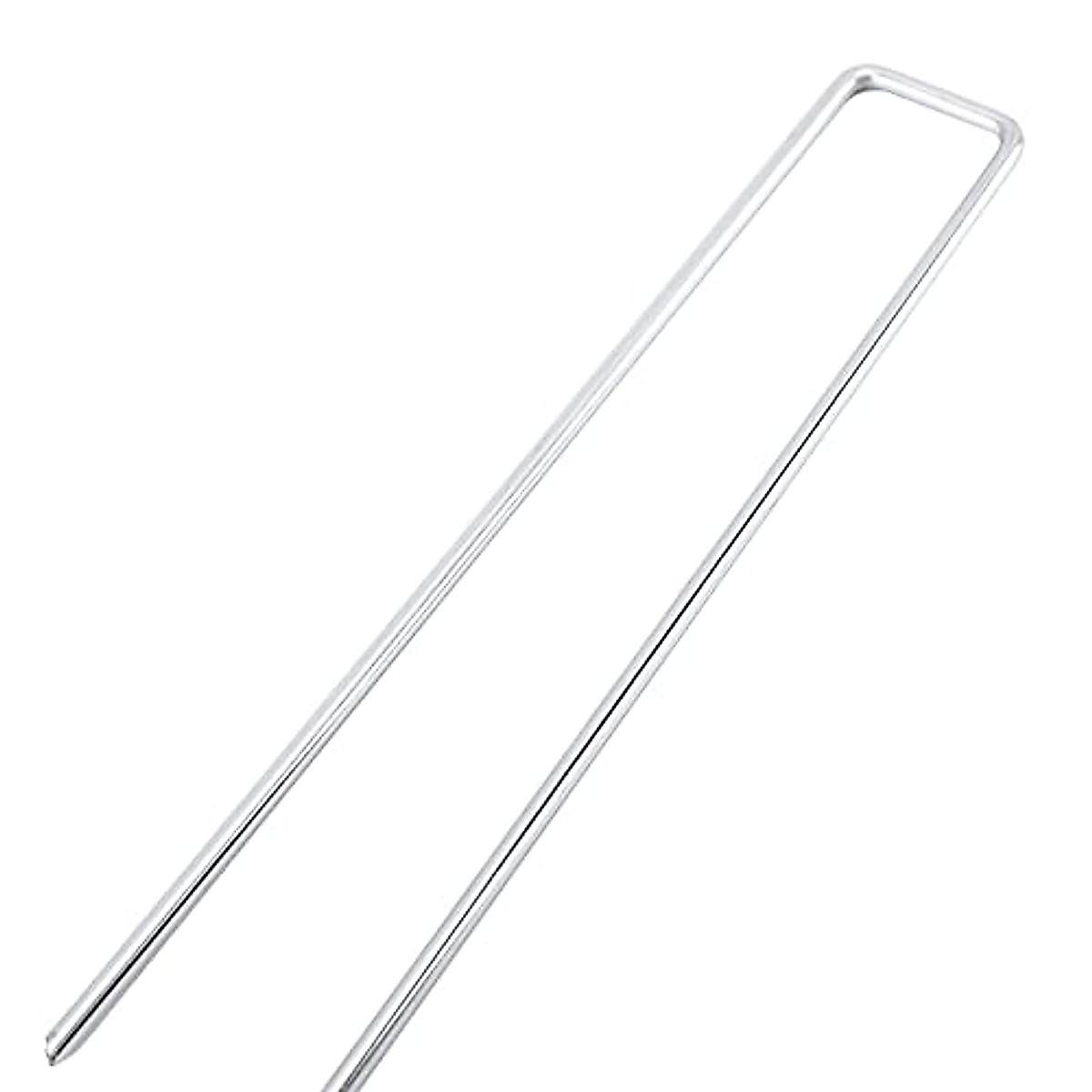 Garden Landscape Staples, Heavy Duty Galvanized Stakes 6 Inch, 50 Pack