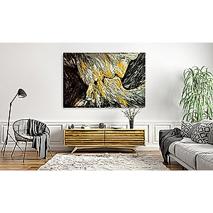 Canvas Wall Art Love Painting for Couples Bedroom, Love Painting Wall Art, Wall Art Love, Kiss Painting, The Kiss Painting Print, Kiss Canvas Wall Art (Ready to hang 24"x36", Style 1)