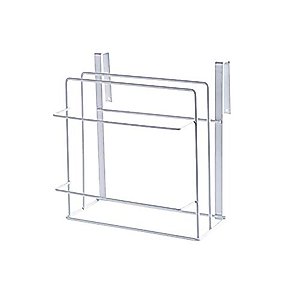 Modernnimalist Shelf,Double-Layer Kitchen Storage Rack Cutting Board Hanging Rack Towel Rack Cutting Board Rack Stainless Steel Hanging Storage Rack Rack/White