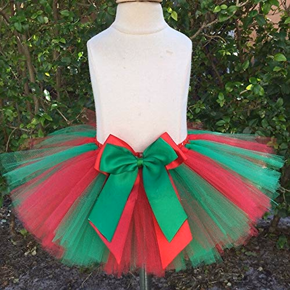 Holiday Colors Tulle Roll - 3 Holiday Colors Tulle Fabric Rolls, Classic Green, Red and Gold, 6 Inches by 25 Yards Each (75 feet).