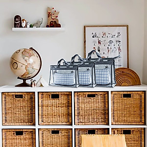 9Pcs Clear Handbag Storage Dust Cover Organizer Bags, Transparent Dustproof Purse Protector Storage Bag with Zipper Handles for Closet Shelf-3 Sizes (Grey)