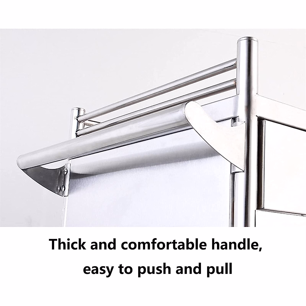 Laboratory Trolley, Thick Stainless Steel Multi-Layer Tool Storage Rack Cart with Drawers and Universal Wheels, Catering Service Cart, Suitable for Clinic Dentistry, Hotel Restaurant ( Size : 2-Layer