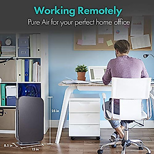 Alen BreatheSmart FLEX HEPA Air Purifier, Medical Grade Filtration H13 True HEPA for 700 SqFt, 99.9% Airborne Particle Removal, Air Purifier for Allergens, Dust, Mold, Pet Dander, (Brushed Stainless)