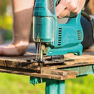 Augtouf 15 Pcs T-Shank Jigsaw Blades Set, Jig Saw Blades for Cutting Wood