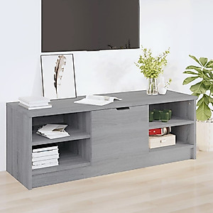 GaRcan TV Cabinet Living Room Sideboard Entertainment Centre TV Console Media Unit HiFi Cabinet with Shelf Grey Sonoma Engineered Wood (Grey Sonoma)