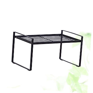 OFFSCH Storage Shelf Pot Storage Rrack Storage Rack Storage Shelves Layered Shelf Multi-Layer Bowl of Pot