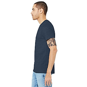 Bella+Canvas Unisex Jersey Short Sleeve Tee, Heather Navy, X-Large