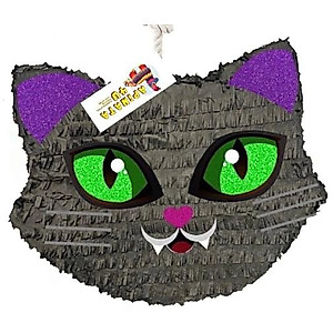 Black Halloween Cat Pinata Black Kitty Birthday Party Supplies Decorations 20"