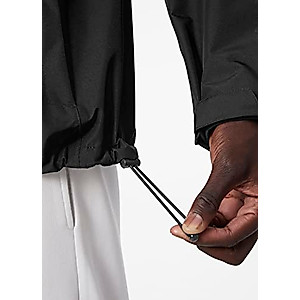 Helly Hansen Men's Seven J Waterproof Windproof Breathable Rain Jacket, 992 Black, Medium