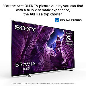 Sony A8H 65-inch TV: BRAVIA OLED 4K Ultra HD Smart TV with HDR and Alexa Compatibility - 2020 Model