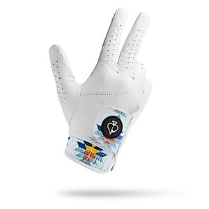 Pins & Aces - Southwest Sunset Golf Glove Design - Premium AAA Cabretta Leather, Long-Lasting Durable Tour Glove for Men or Women - Premium Leather Golf Glove Left & Right Hand - (Medium, Right)