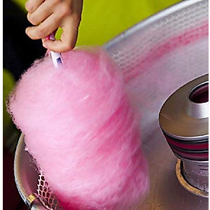 Concession Essentials Cotton Candy Cones- Pack of 100ct Cotton Candy Cones. White Paper Cones (White)