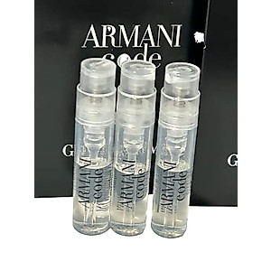 GIORGIO ARMANI Men ARMANI CODE PARFUM Sample Spray Perfume 1.2ml /.04 oz - 3 PCS set