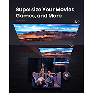 Anker Nebula Solar FHD 1080p Projector, 2x3W Speaker, Android TV, Built-in Stand, Autofocus, Keystone Correction, Digital Zoom, Screen Mirroring for Phones (Renewed)