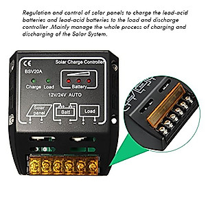 GXG-1987 CMP-12 20A 12V/24V Solar Charge Controller Solar Control Regulator Solar Panel Battery Regulator