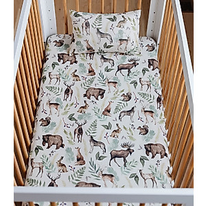 Pobibaby - 2 Pack Premium Toddler Pillowcase - Ultra Soft Jersey Knit - Crib Pillow, Kids Pillow, Travel Pillow Case Cover (Wildlife)