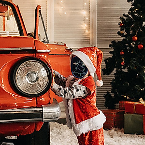 Halloween Kid Led Mask Gesture Sensing Shining Light Up Mini Face Mask for Masquerade Party Costume Cosplay Age 3-10