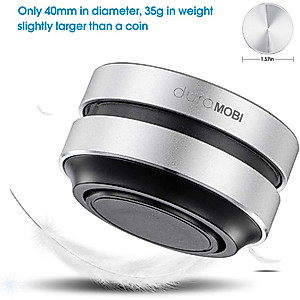 Docooler Bone Conduction Speaker, Turn Anything into Speaker, Small Humbird Speaker, Wireless Speaker Stereo Bass Sound Creative Portable Speaker, Built-in Mic Sound for Home,Outdoor (Black 1 Pack)