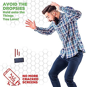 Dragon Grips Grip Tape Cell Phone Grip Stickers Mouse Grip Tape. Black 13 pc Multi-Purpose Set Rubberized Grip Stickers. Rubber Grip Adhesive Strips for Phone, Laptop, iPad, iPhone, Tablets & Gaming