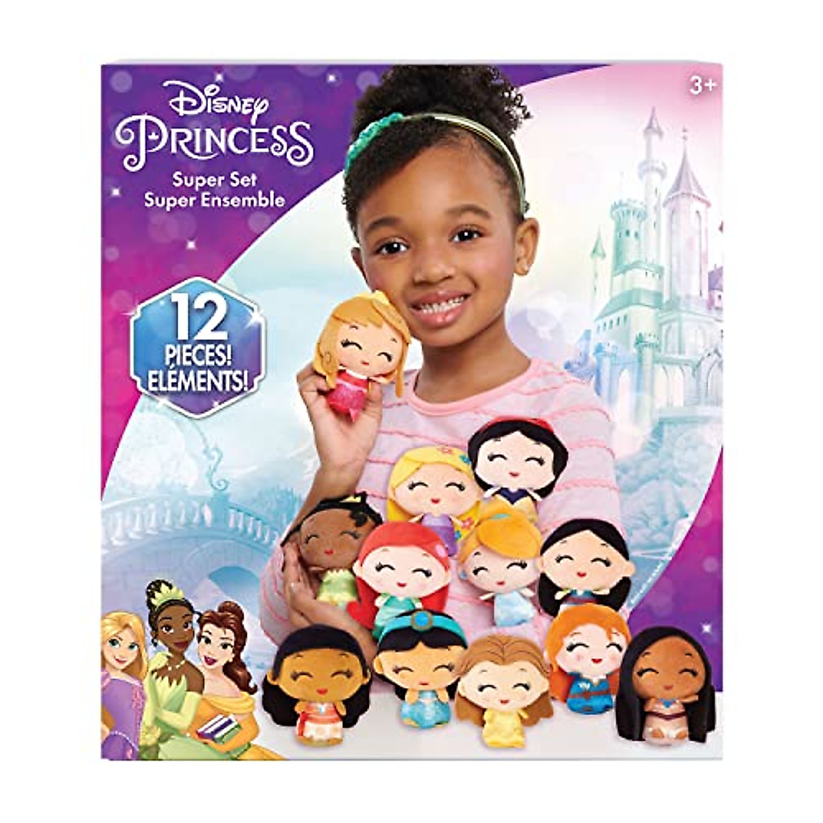 Disney Princess Plush Super Set, Officially Licensed Kids Toys for Ages 3 Up by Just Play